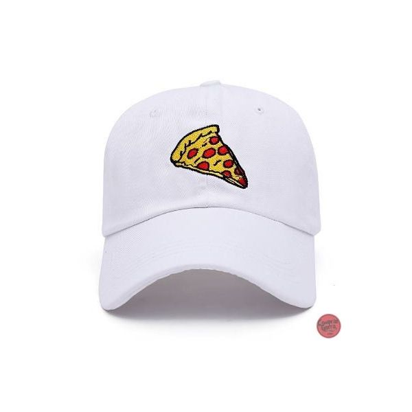 🧢 Gorra con visera curvada 3D Pizza en alta calidad de bordado para ...