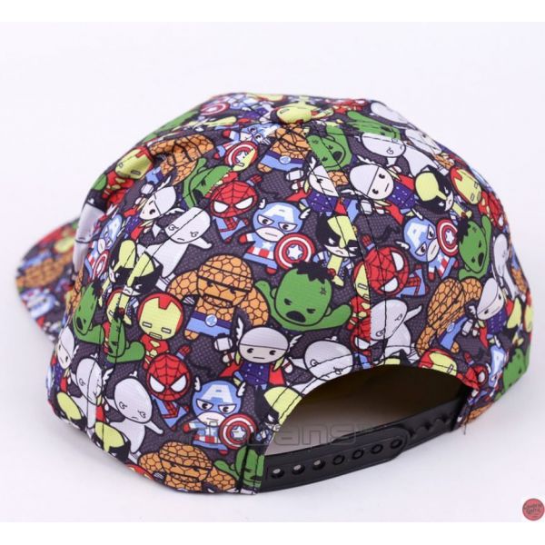 🧢 Gorra Marvel Comics Con visera plana Avengers Impreso Los Vengadores